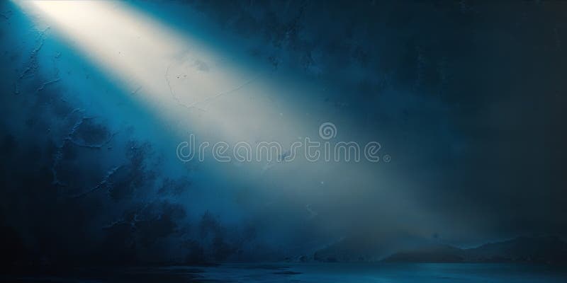 Midnight Blue Background with Smooth Texture and Blurred White ...
