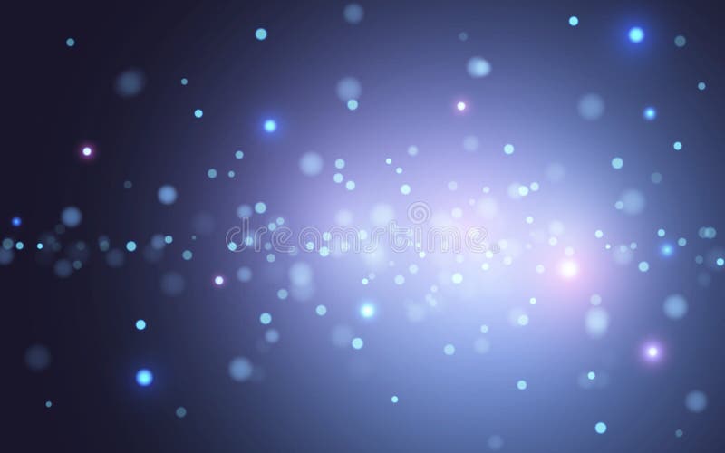 Midnight Blue Bokeh Lights on a Soft Gradient Background. Elegant ...