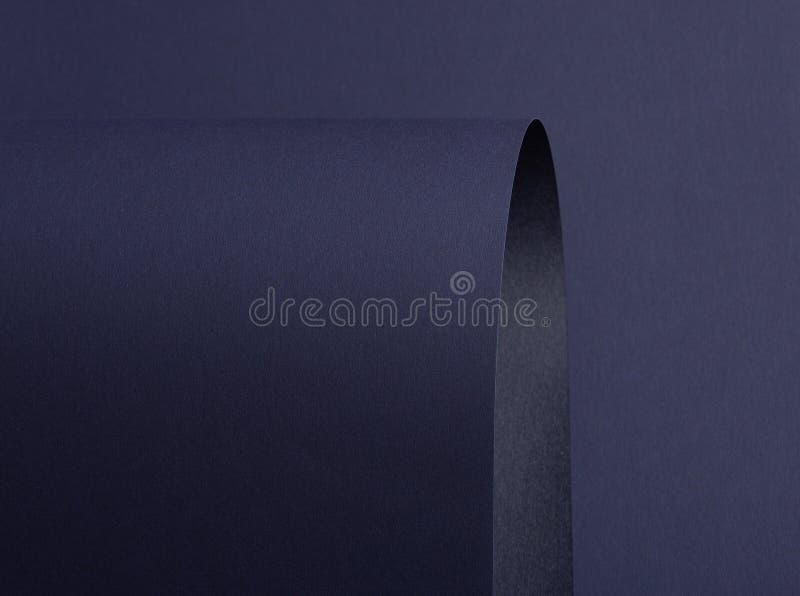 Midnight Blue Paper Background with Folded, Curved Matte Surfaces ...