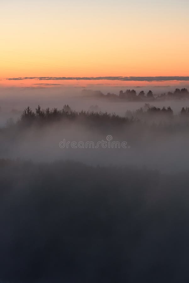 Midnight fog stock image. Image of europe, mountain - 151737929