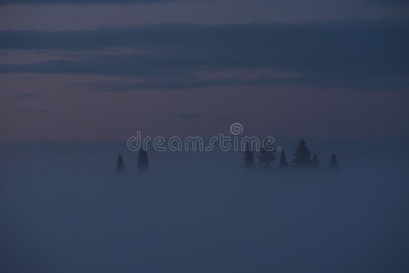 Midnight fog stock image. Image of cloud, europe, mountain - 151737993