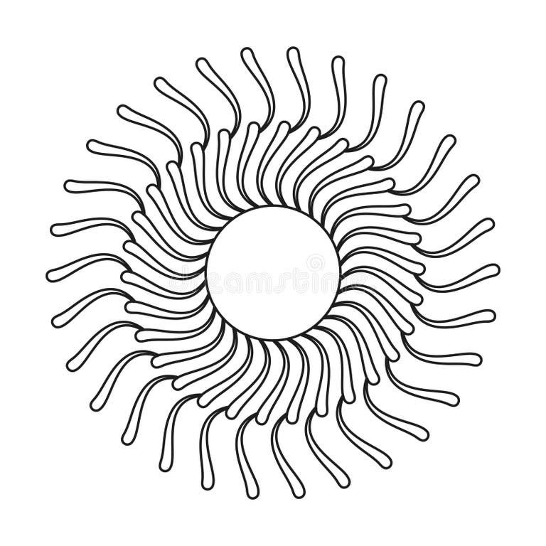 Midnight Glow Mandala Coloring Book Page Stock Vector - Illustration of ...