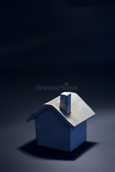 Midnight House stock photo. Image of home, chimney, comfort - 4299774