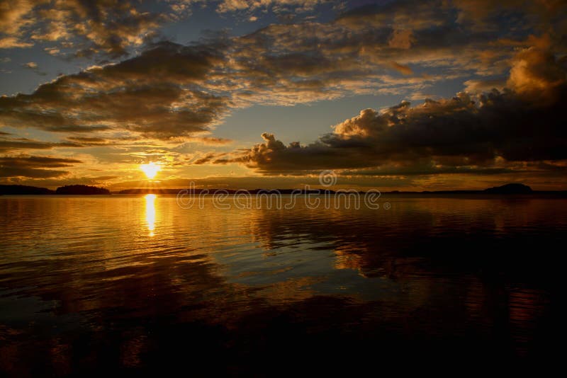 Midnight lake stock image. Image of nature, countryside - 55946237