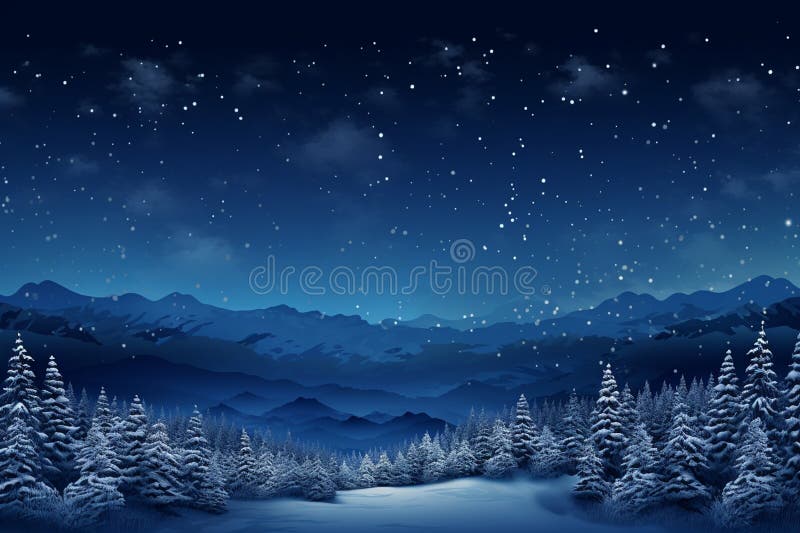 Midnight Magic Designer Seasonal Background. Generative AI Stock ...
