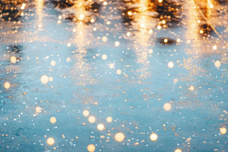 Midnight Reflection of a Starry Night Captured on a Glossy Acrylic ...