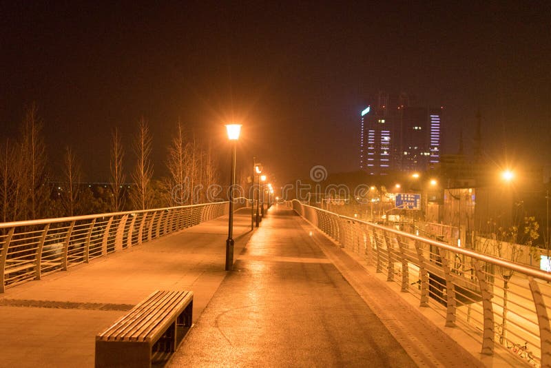 Midnight road stock image. Image of night, road, street - 108176547