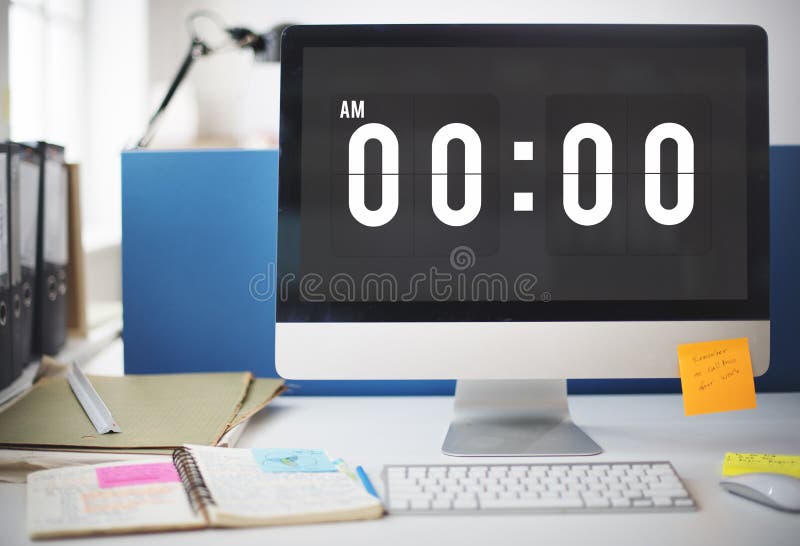 Midnight Time Tomorrow Timing Concept Stock Image - Image of notes ...