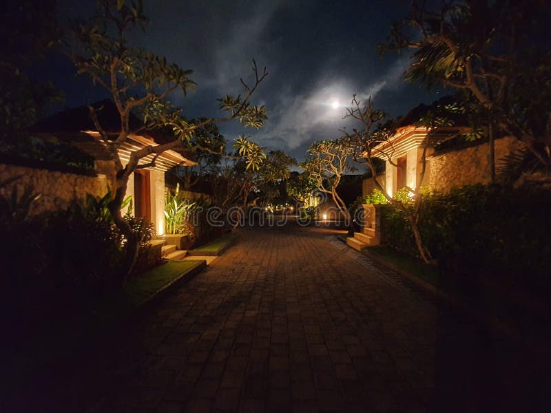 Midnight View in Bali Indonesia Stock Image - Image of view, indonesia ...
