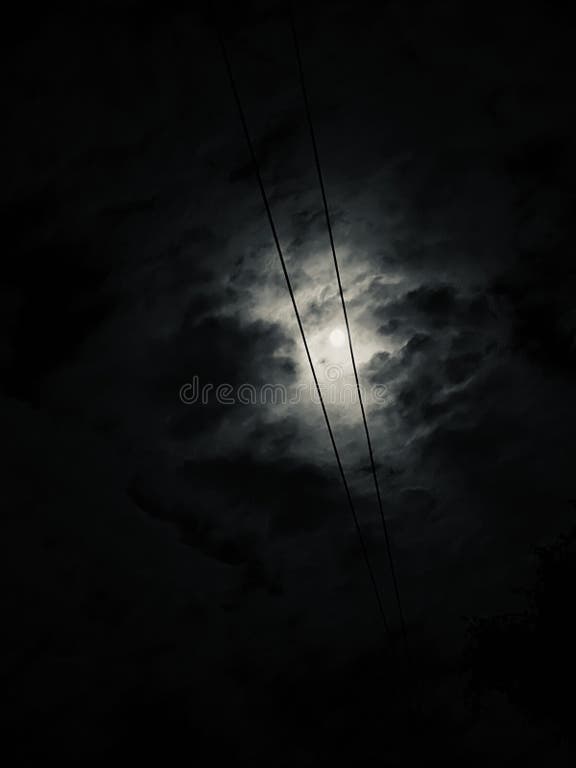 Midnight view stock image. Image of light, view, cloud - 297104579