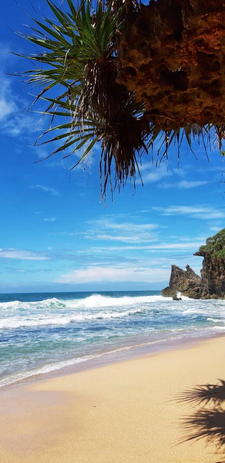 Midodaren Beach Nice and Look a Great Stock Image - Image of nice, wave ...