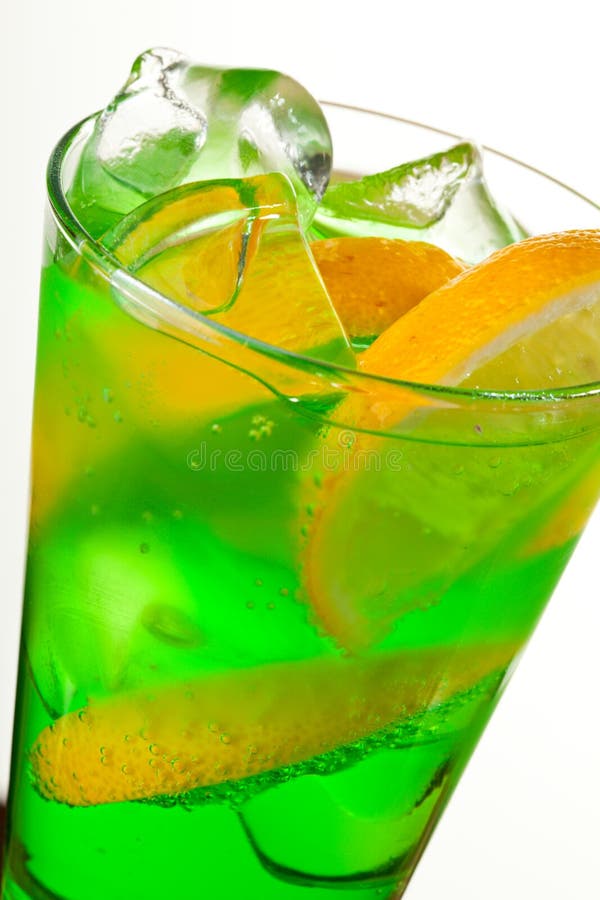 Midori Fizz stock image. Image of lemon, cool, tropical - 52112951