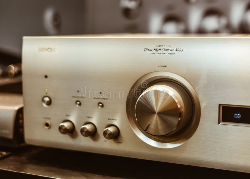 Midrange Hifi System with the Amplifier Editorial Photography - Image ...