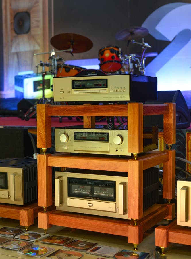 Midrange Hifi System with the Amplifier Editorial Stock Image - Image ...