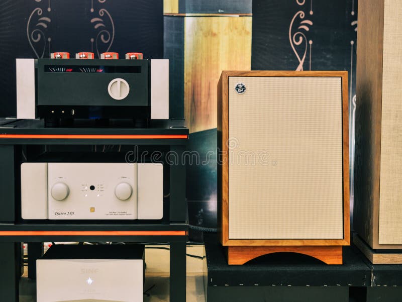 Midrange Hifi System with the Amplifier Editorial Stock Image - Image ...