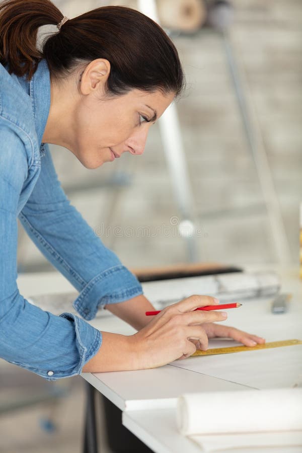 Midsection Female Architect with Blueprint at Site Stock Photo - Image ... Midsection Female Architect with Blueprint at Site Stock Photo - Image ...