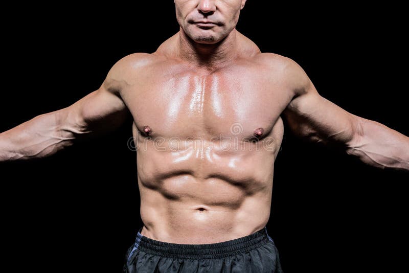 Mid Section Shirtless Muscular Boxer Stock Photos - Free & Royalty-Free ...