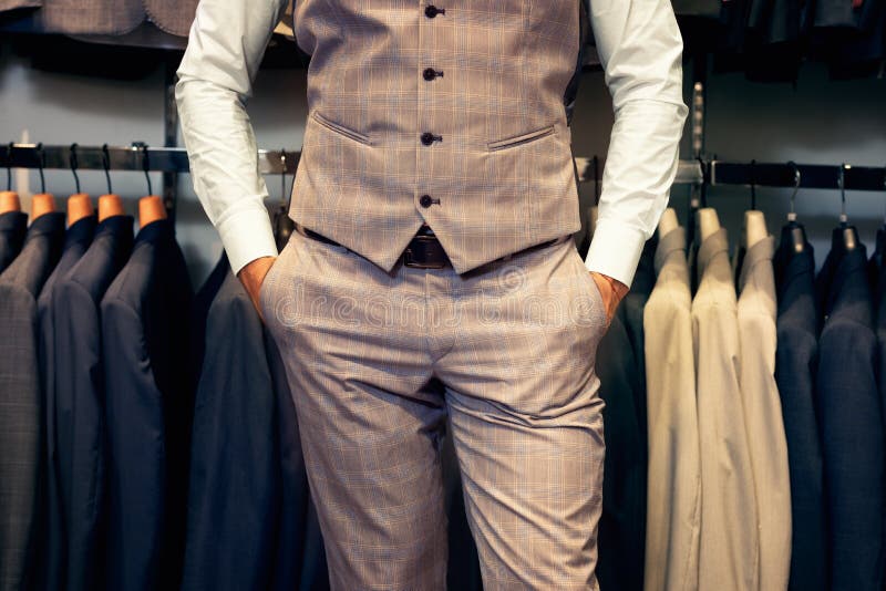 Midsection of man in suit stock photo. Image of clothes - 160654180