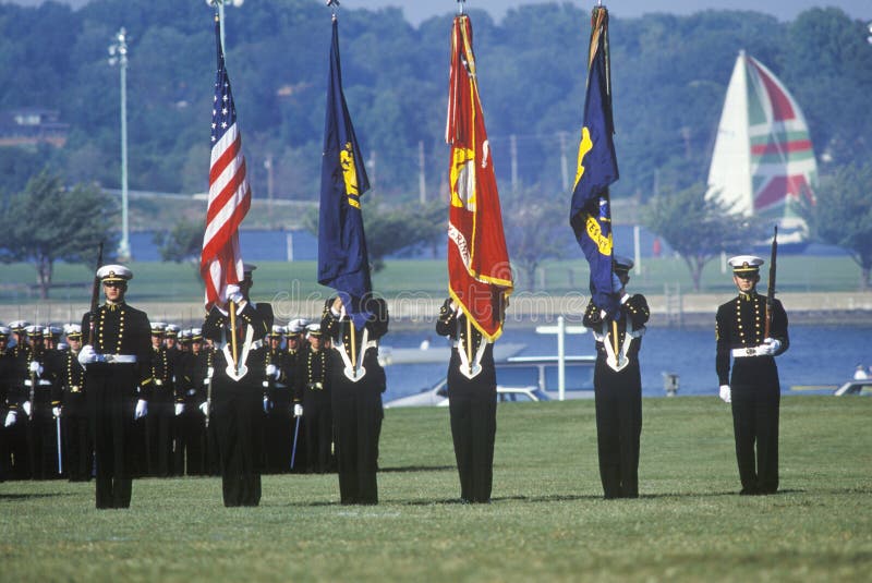 Midshipmen Color Guard, United States Naval Academy, Annapolis ...
