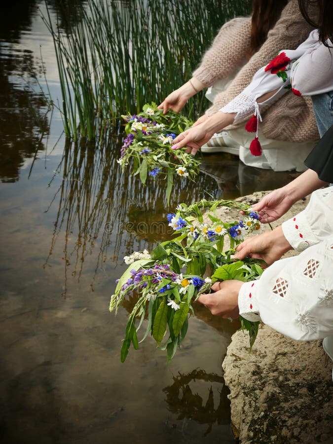 Midsummer Solstice or Ivan Kupala Celebration Stock Photo - Image of ...
