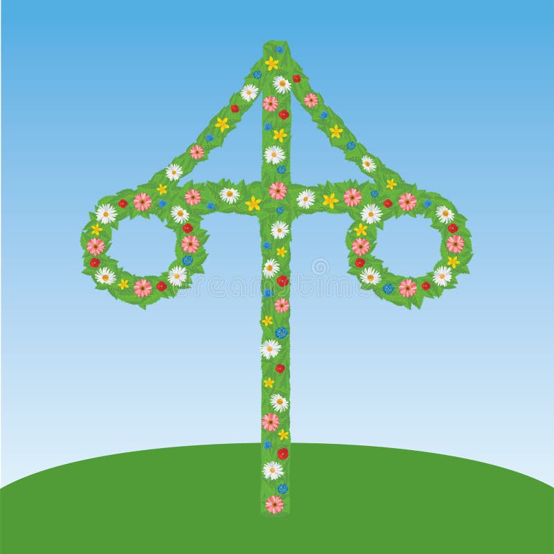 Midsummer Maypole Stock Illustrations – 80 Midsummer Maypole Stock ...