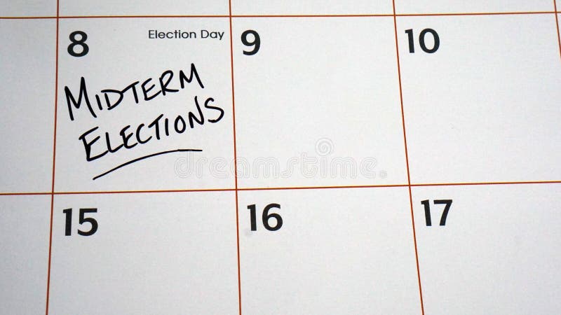 Midterm Elections Marked on a Calendar Stock Image - Image of election ...