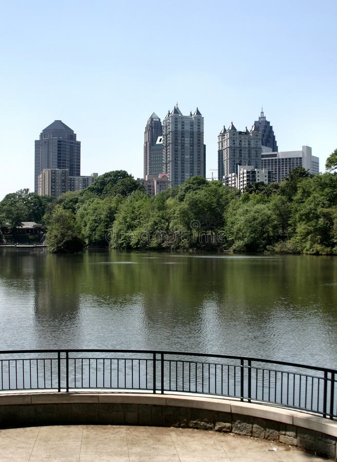 Fall Sunset in Midtown Atlanta, GA Stock Photo - Image of metropolis ...