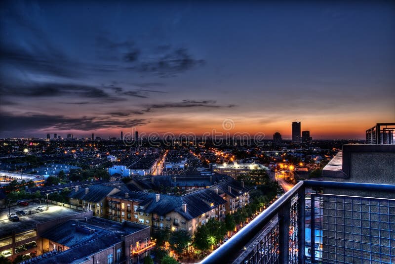 Midtown Houston stock image. Image of nightlife, luxury - 67552845