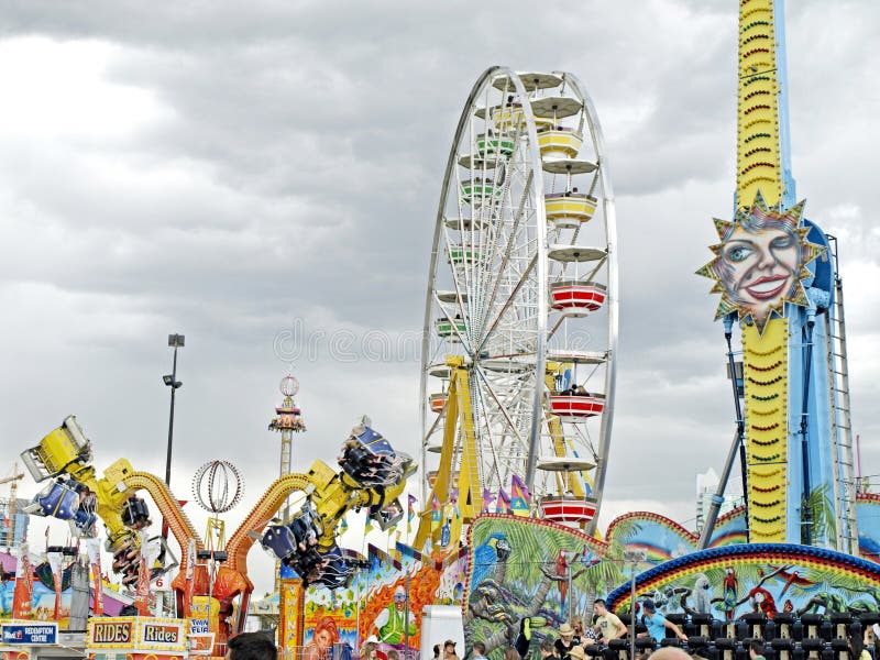 Midway rides. editorial stock image. Image of annual - 10643129