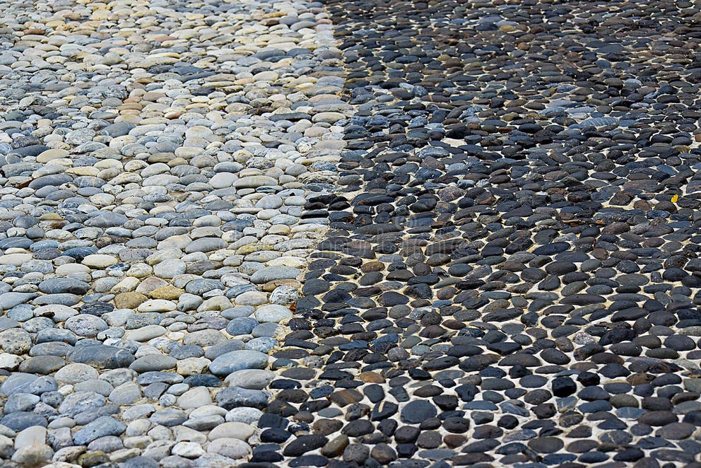 Midway between Two Color Stone Texture Stock Photo - Image of stone ...