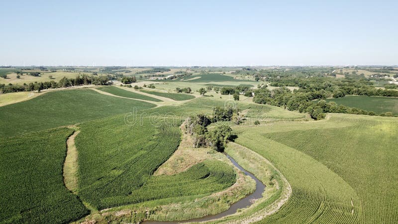 Midwest landscape stock photo. Image of green, prairie - 206022484