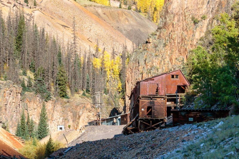 Midwest Mine, Bachelor Loop, Creede Colorado Stock Photo - Image of ...