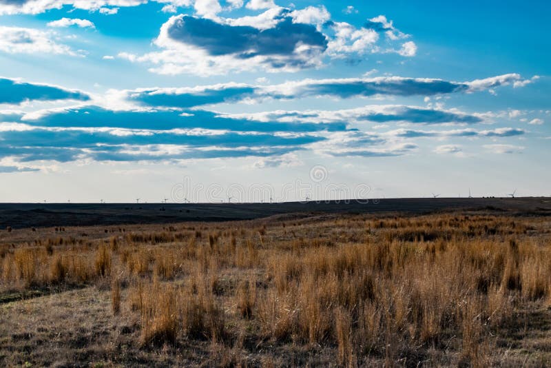 Midwest Prairie Under an Azure Sky Stock Photo - Image of midwest ...