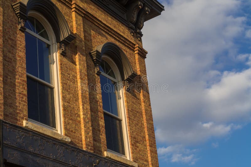 Old Storefront Windows Rediscovered during Renovation Stock Image ...