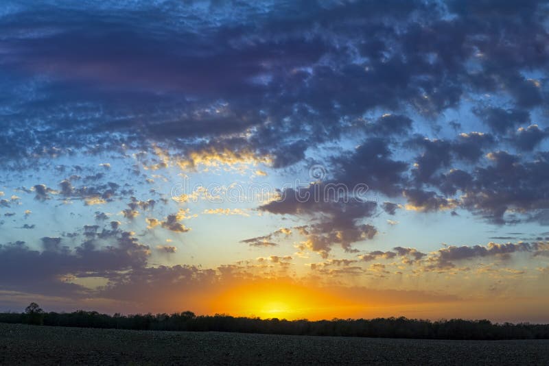 Midwest Sundown stock image. Image of beautiful, landscape - 67812291