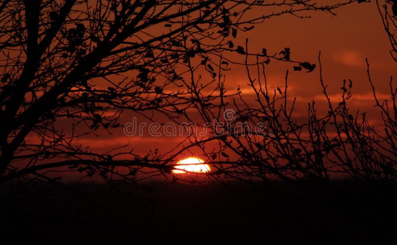 Midwest sunset stock photo. Image of landscape, orange - 1271902