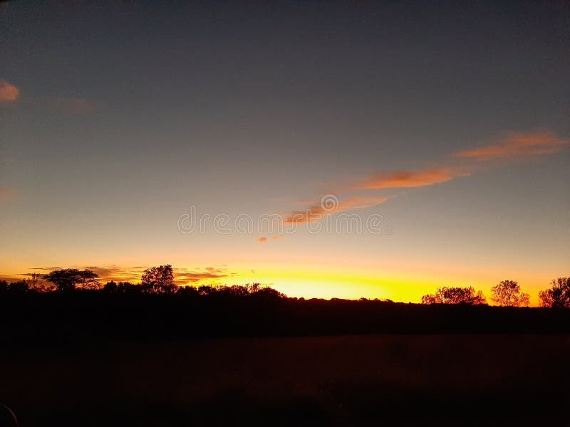 Midwest sunset stock photo. Image of landscape, orange - 1271902