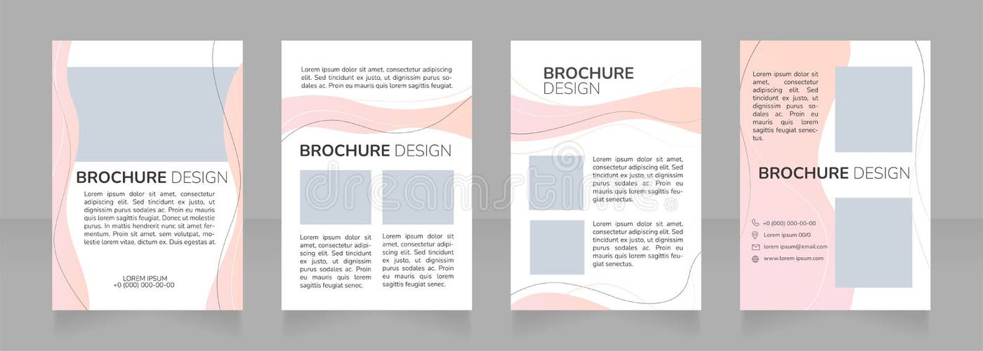 Midwifery Training Program Blank Brochure Design Stock Illustrations ...