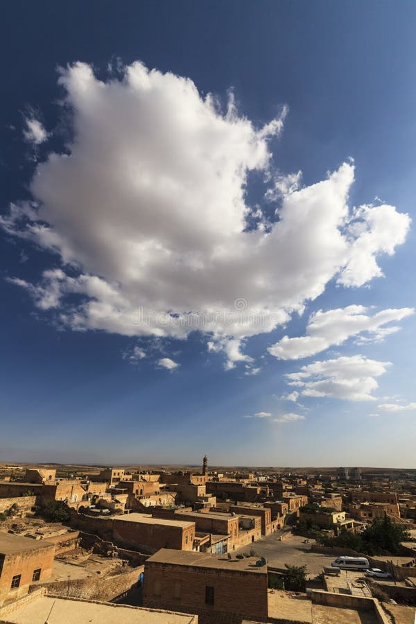 Midyat, Turkey stock image. Image of buildings, spire - 43287251