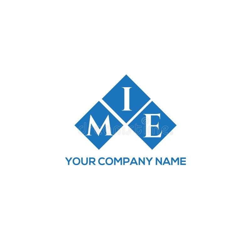 MIE Letter Logo Design on WHITE Background. MIE Creative Initials ...