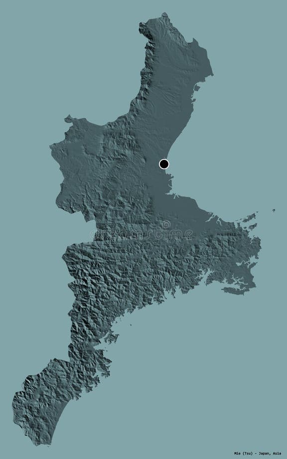 Mie, Prefecture of Japan, on Solid. Administrative Stock Illustration ...