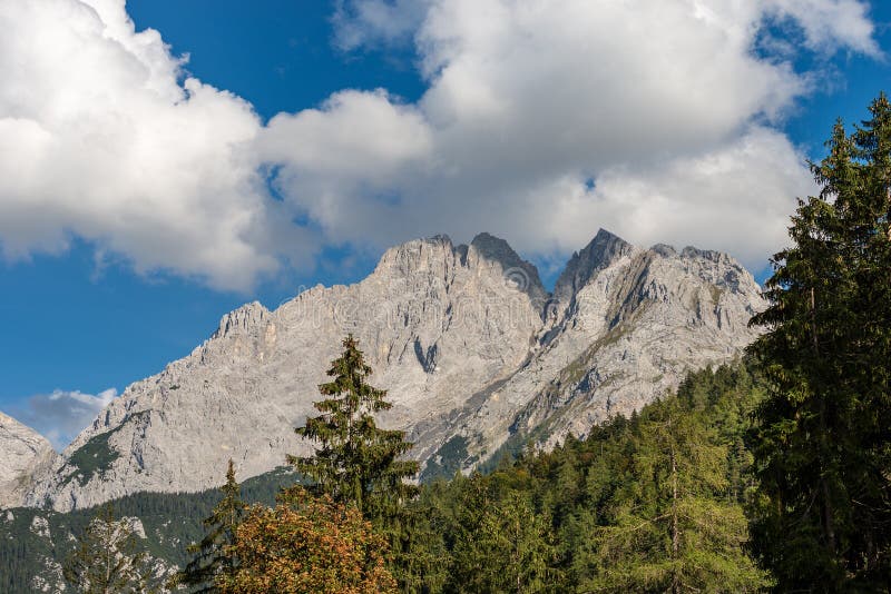 Mieming Range or Mieminger Mountains - Alps Tyrol Austria Stock Image ...