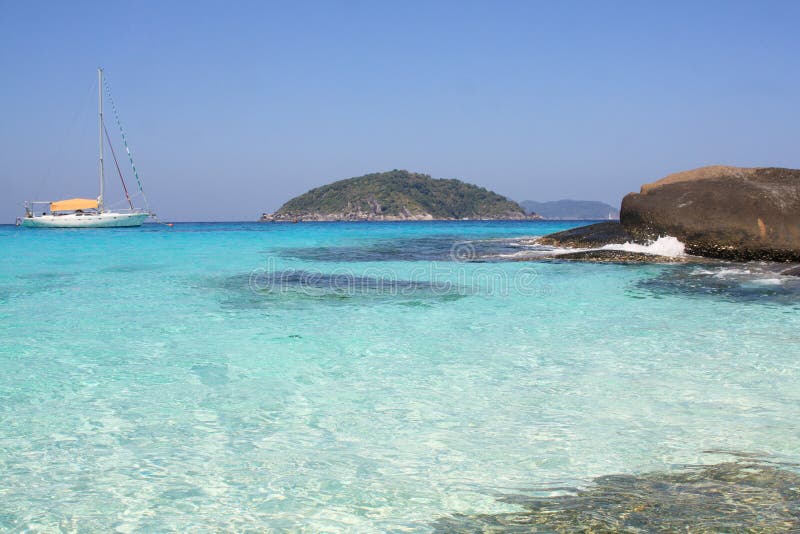 Mieng Island Bay, Similian Islands, 4 Stock Image - Image of ...