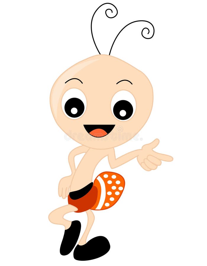 De mier van de tekening vector illustratie. Illustration of mier - 6512985