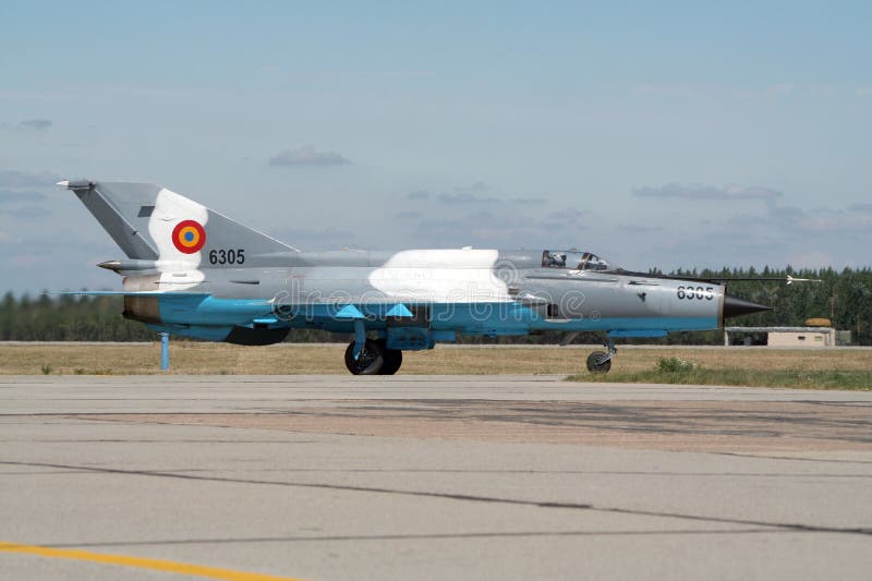 MiG-21 jet fighter editorial stock photo. Image of airplane - 13237443