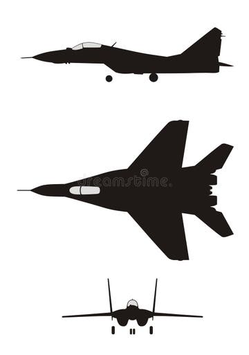 Mig Silhouette Stock Illustrations – 86 Mig Silhouette Stock ...