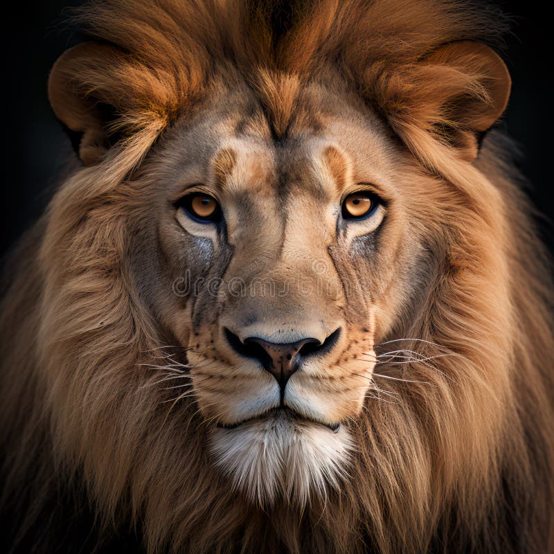 The Might Lion, the King of the Jungle in All it S Power and Glory, AI ...