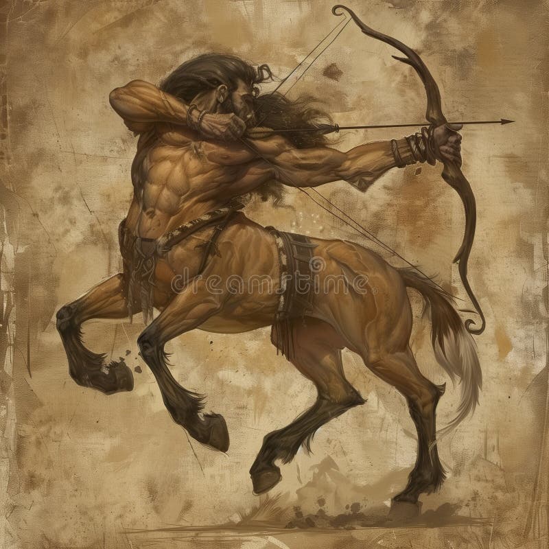 Mighty Centaur Archer in Action - Mythical Warrior in Battle Stance ... Mighty Centaur Archer in Action - Mythical Warrior in Battle Stance ...