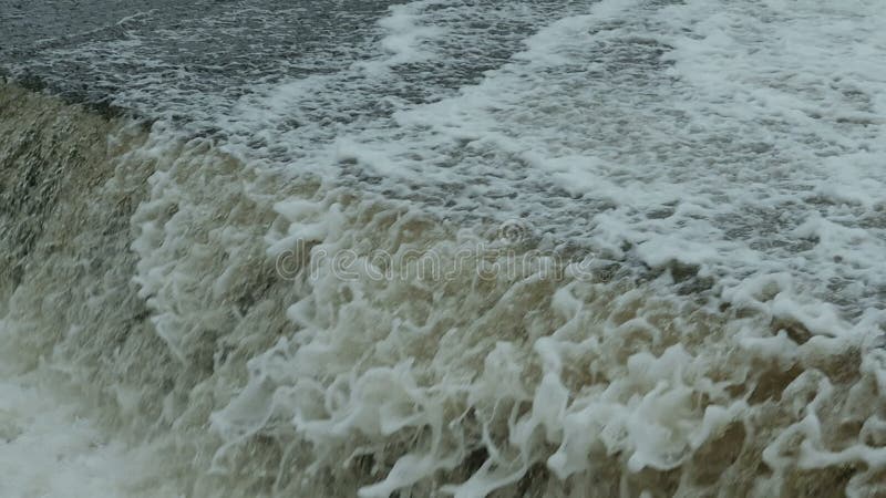 Mighty Water Flow on Nungnung Waterfall, Girl Tourist Stand on Wet ...