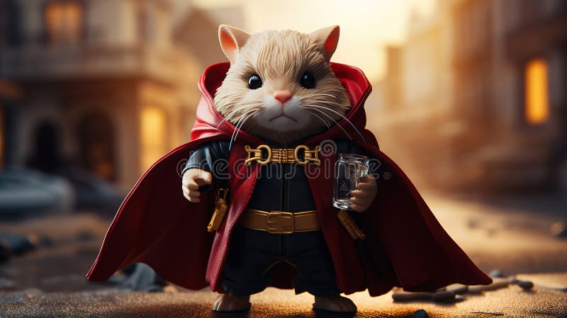 Mighty Mouse: a Tiny Superhero Ready To Save the Day Stock Illustration ...